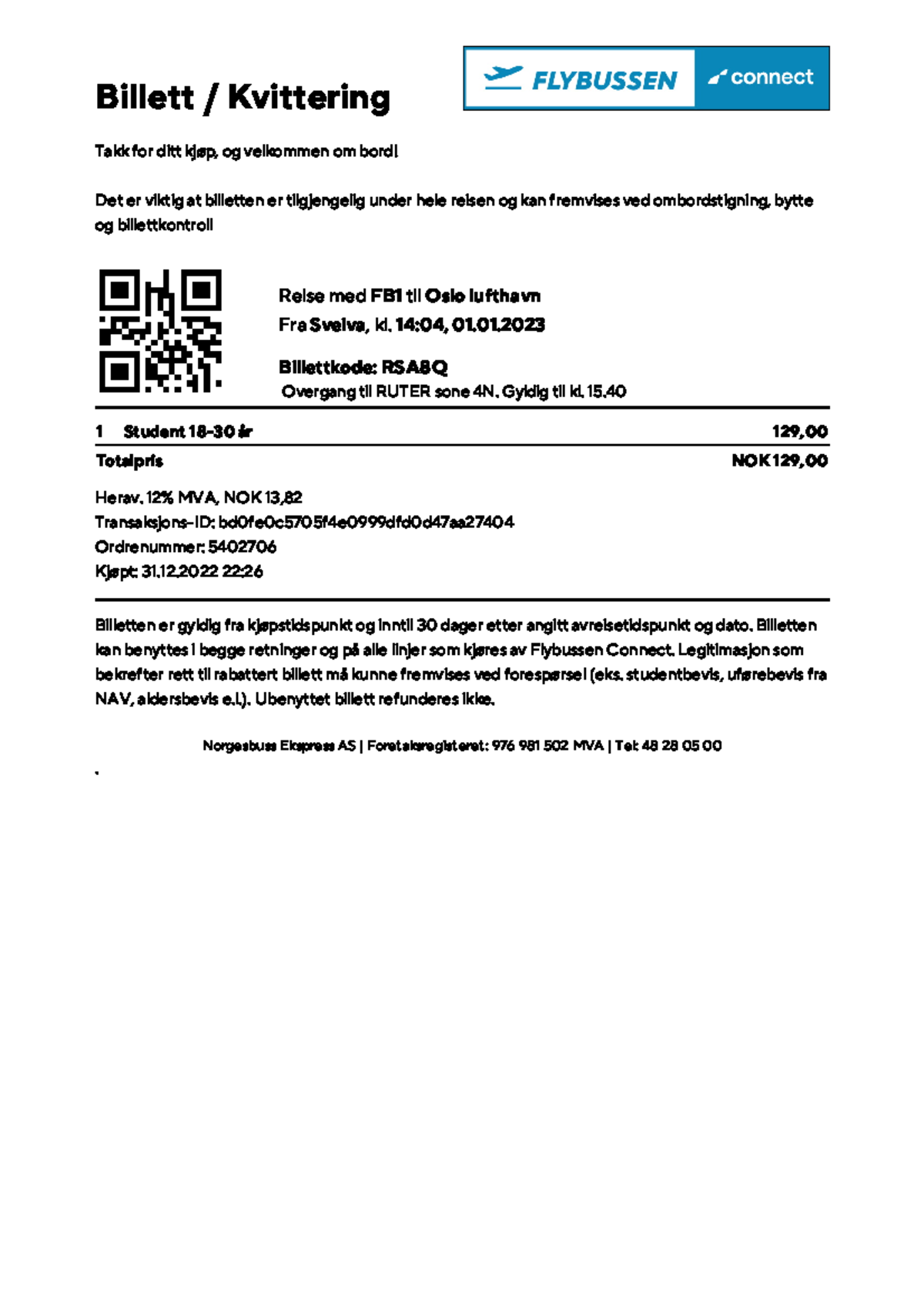 Ticket Pdf - geotechnic - Billett / Kvittering Takk for ditt kjøp, og ...