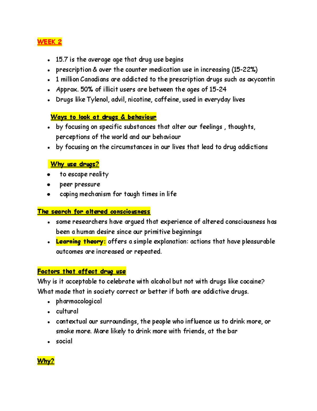 A Culture Of Addictions- PSYC-1067-60 - Warning: TT: more functions defined than expected WEEK 2 ...