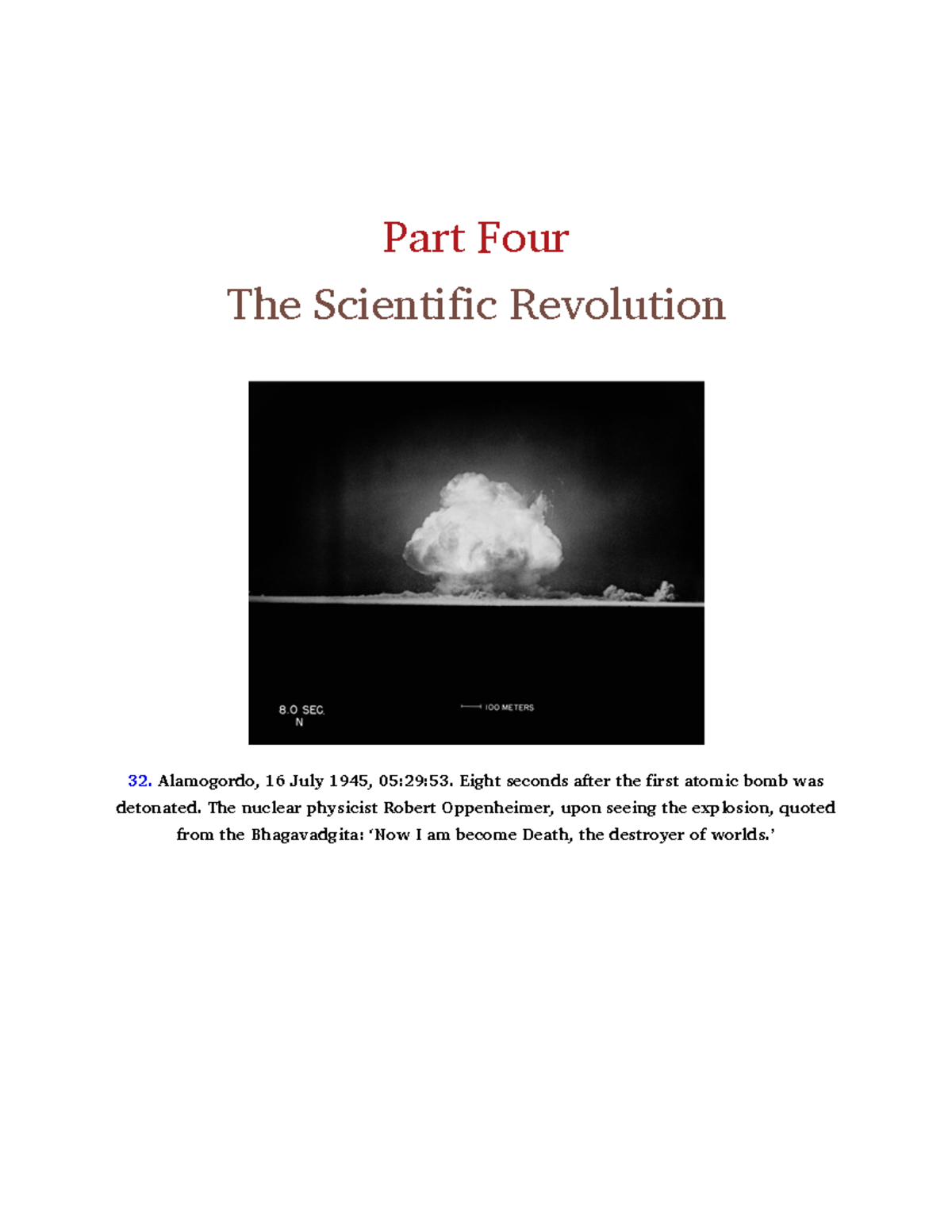 Harari Part IV The Scientific Revolution Sapiens A Brief History of ...