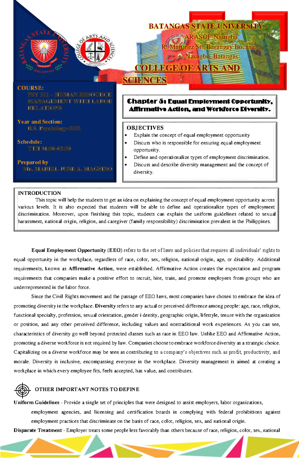 5 Equal Employment Opportunity Affirmative Action and Workforce ...