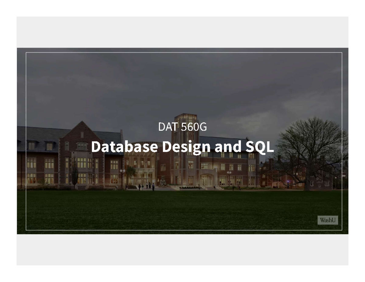 DAT 560G Introduction - qqqqqqqqqqqqqqqqqqqqqqqqqqqqqqqqqqqqqqqqqqqqqqqqqqqqqqqqqqq - 1 DAT 560G ...