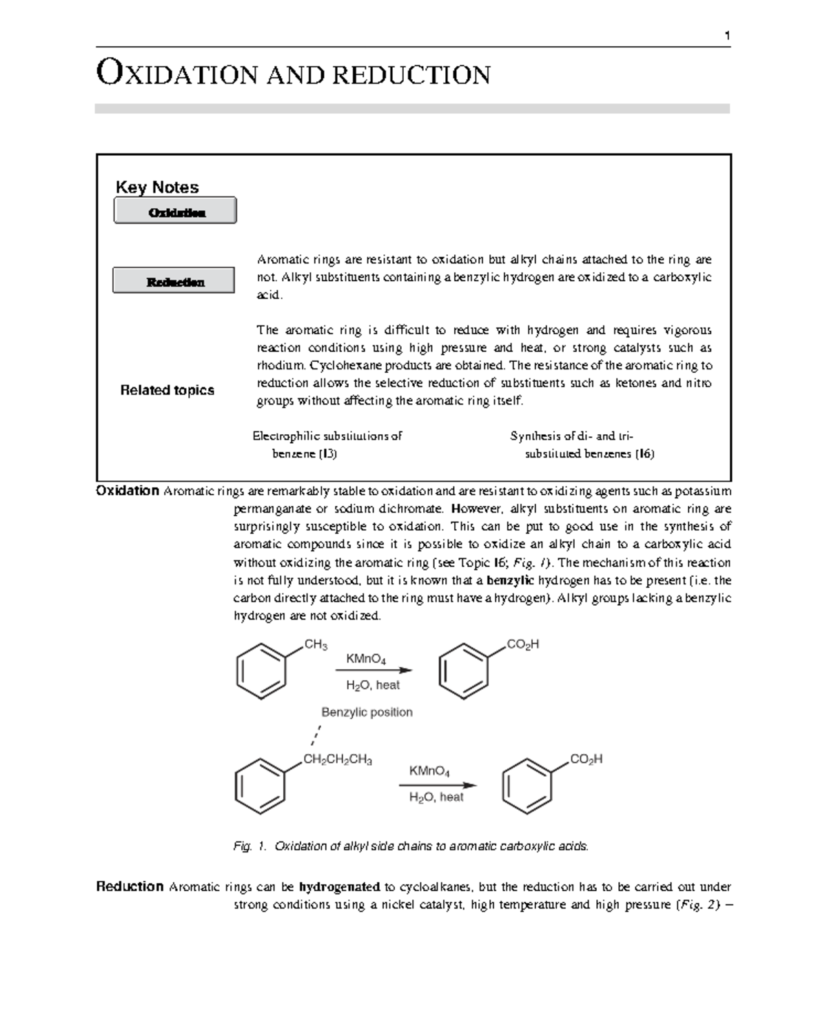 Oxidation AND Reduction - 1 OXIDATION AND REDUCTION Key Notes Related ...
