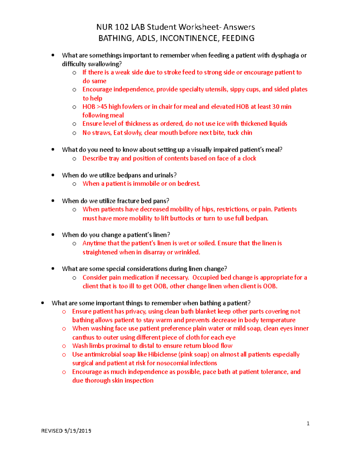 Bathing%2C+ADL%2C+feeding%2C+inc+lab+worksheet - NUR 102 LAB Student ...