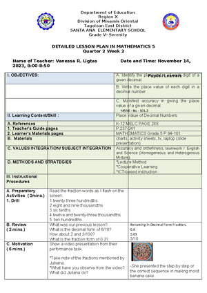 Action plan math 2024 - lesson plan - Republic of the Philippines ...