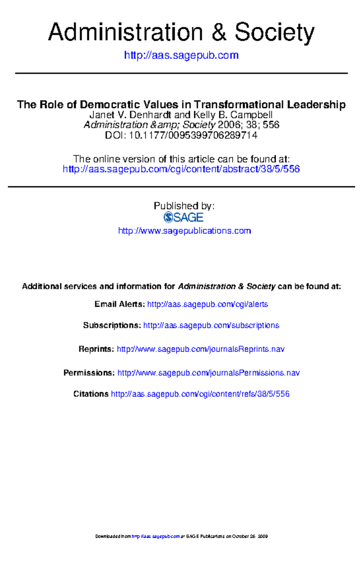 9-Denhardt-The Role of Democratic Values in Transformational Leadership ...