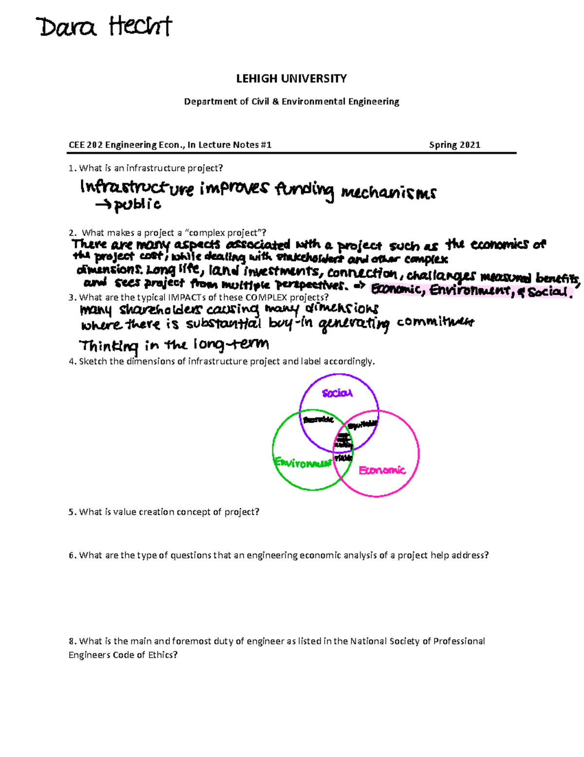 CEE 202 - Lecture 01 Notes - LEHIGH UNIVERSITY Department of Civil ...