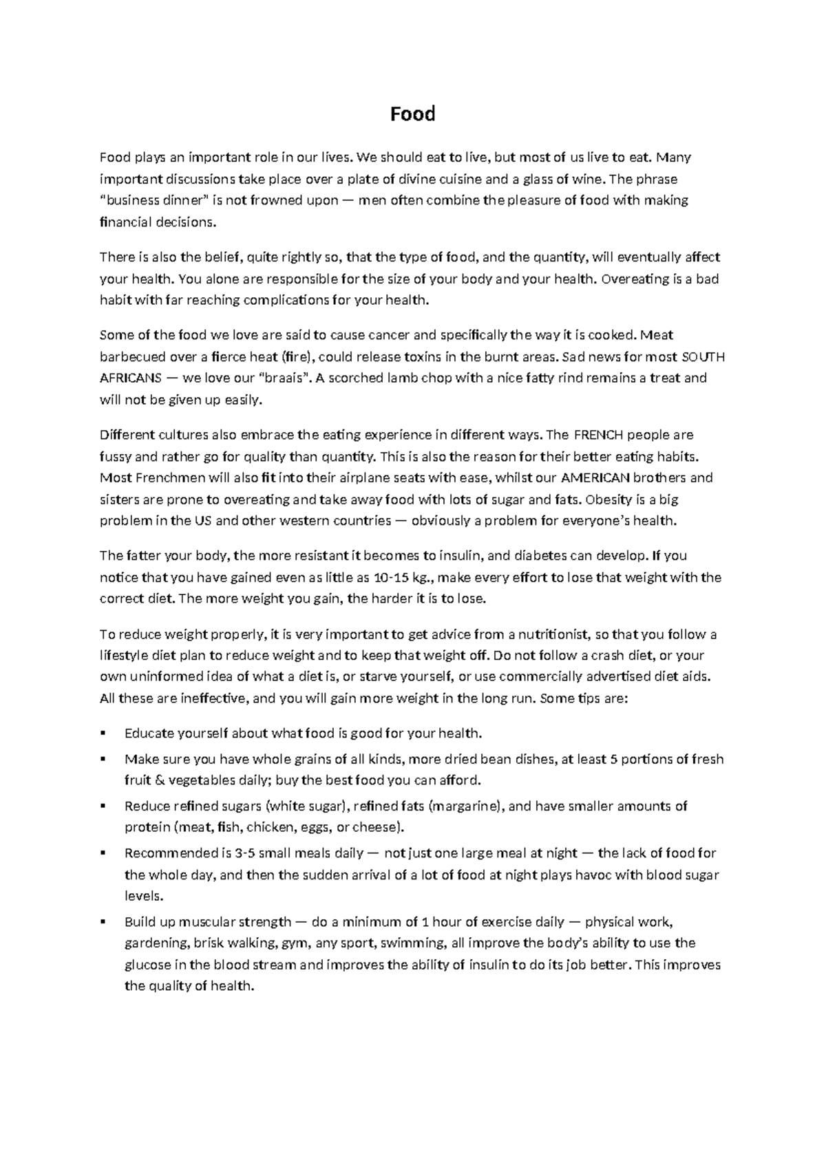 Computer Science - Food Food plays an important role in our lives. We ...