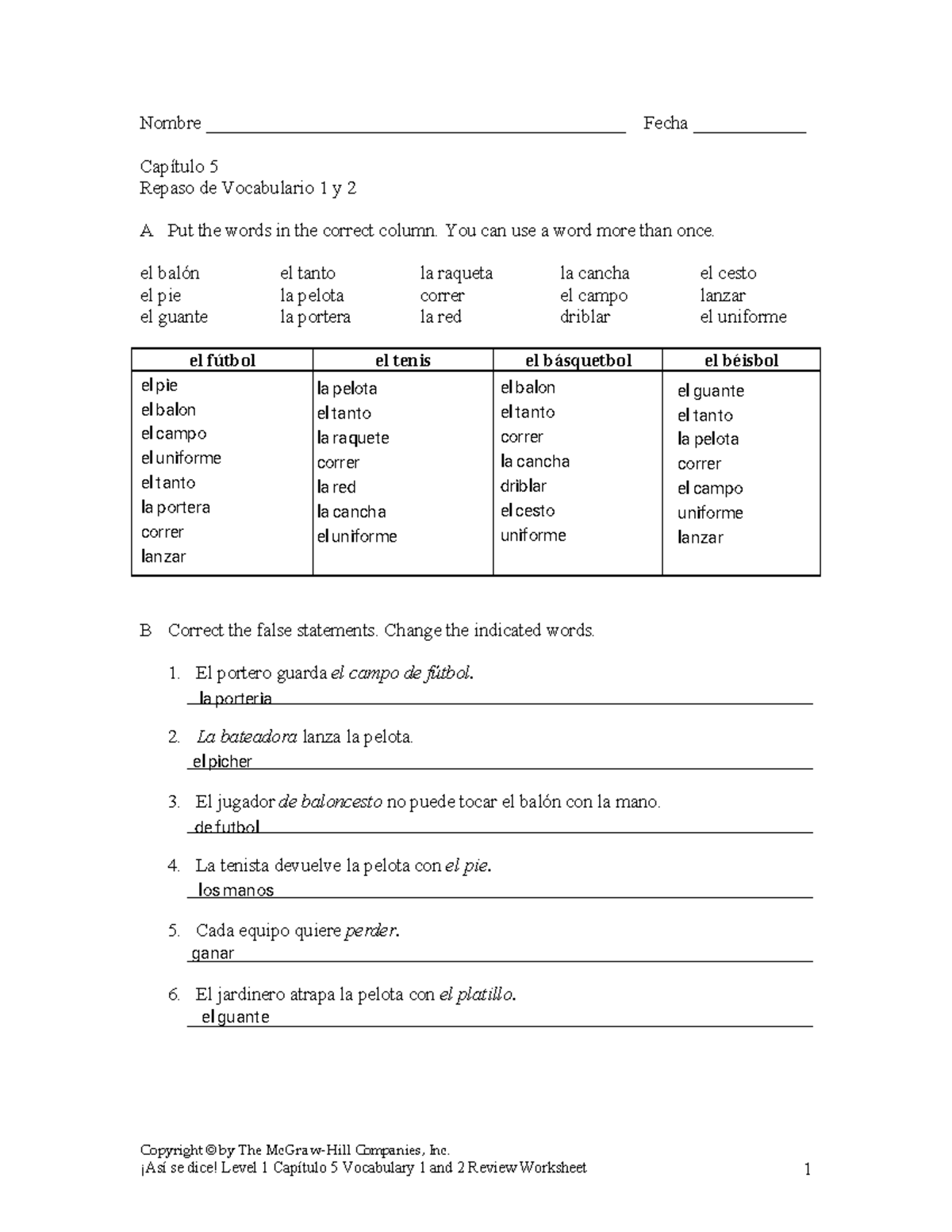 Kami Export - Aditya Gupta - Capítulo 5 Vocabulary Review Sheet - ¡Así ...