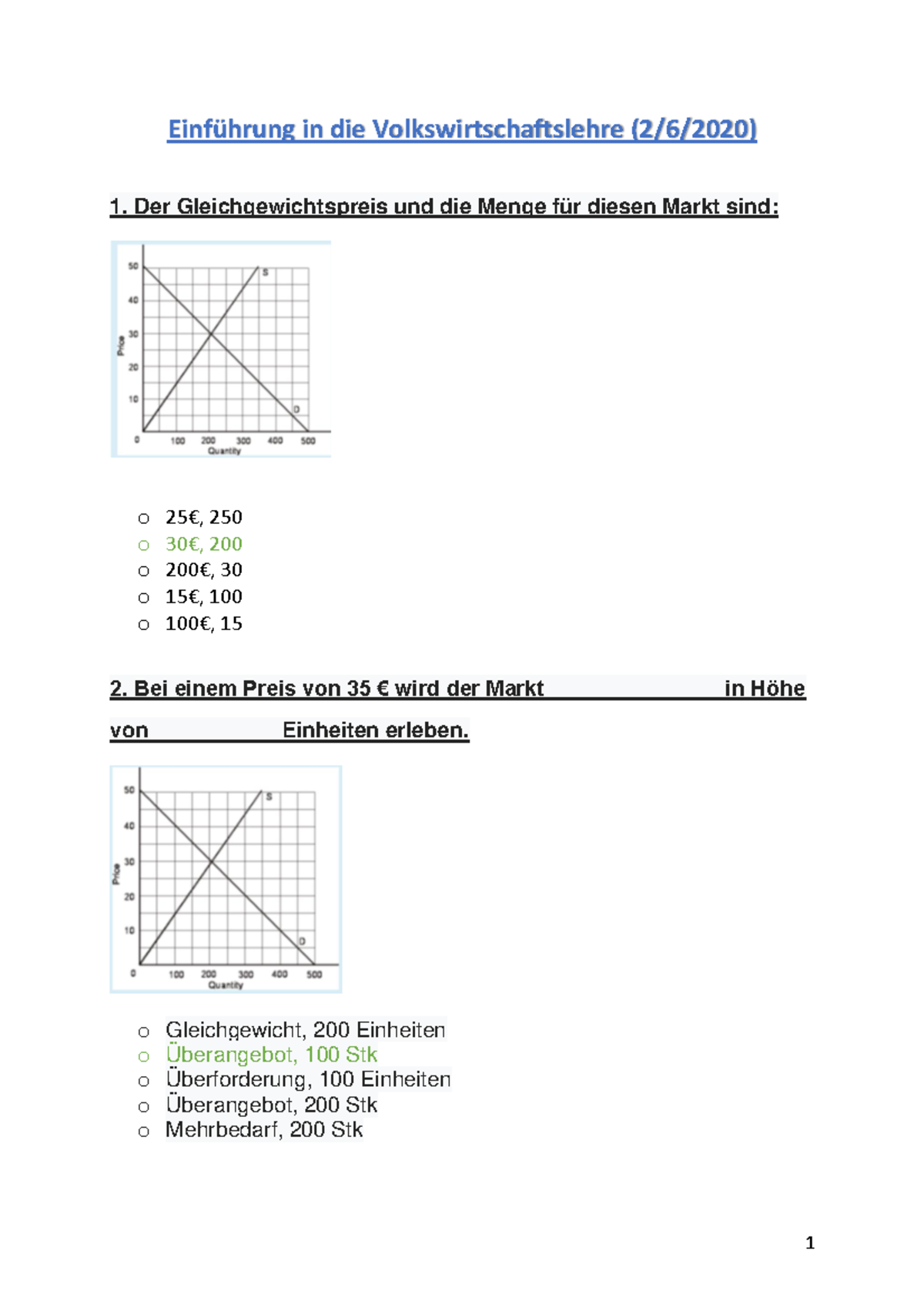 Klausur 2 Juni 2020, Fragen und Antworten - Warning: TT: undefined function: 32 Warning: TT ...