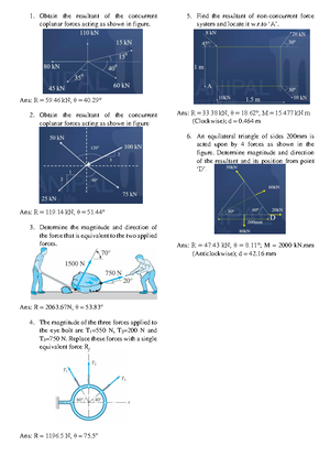 Additional Tutorial - Centroid AND MI - TUTORIAL – ADDITIONAL PROBLEMS Determine the centroid of ...