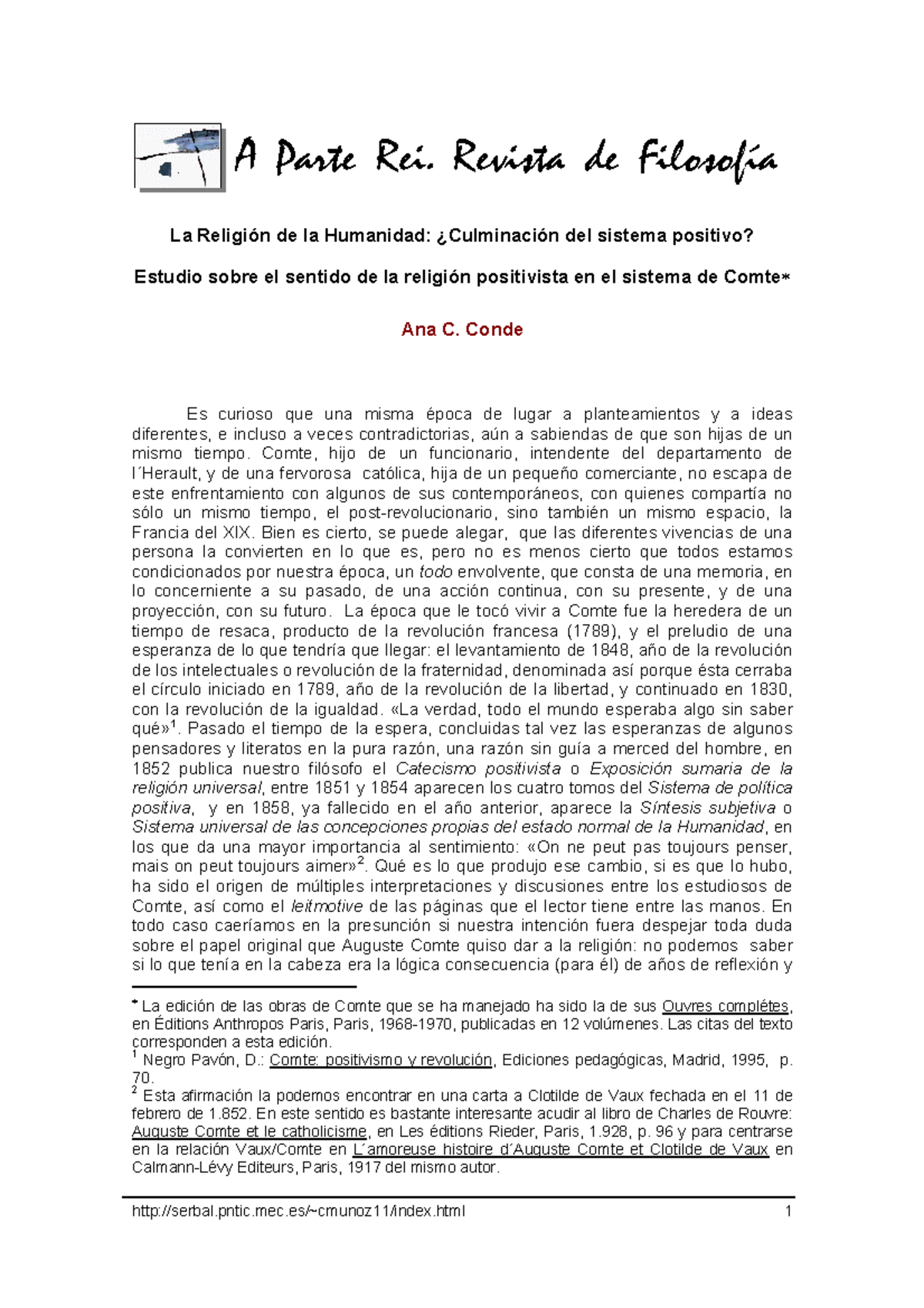 Comte - Conde Es curioso que una misma Època de lugar a planteamientos ...