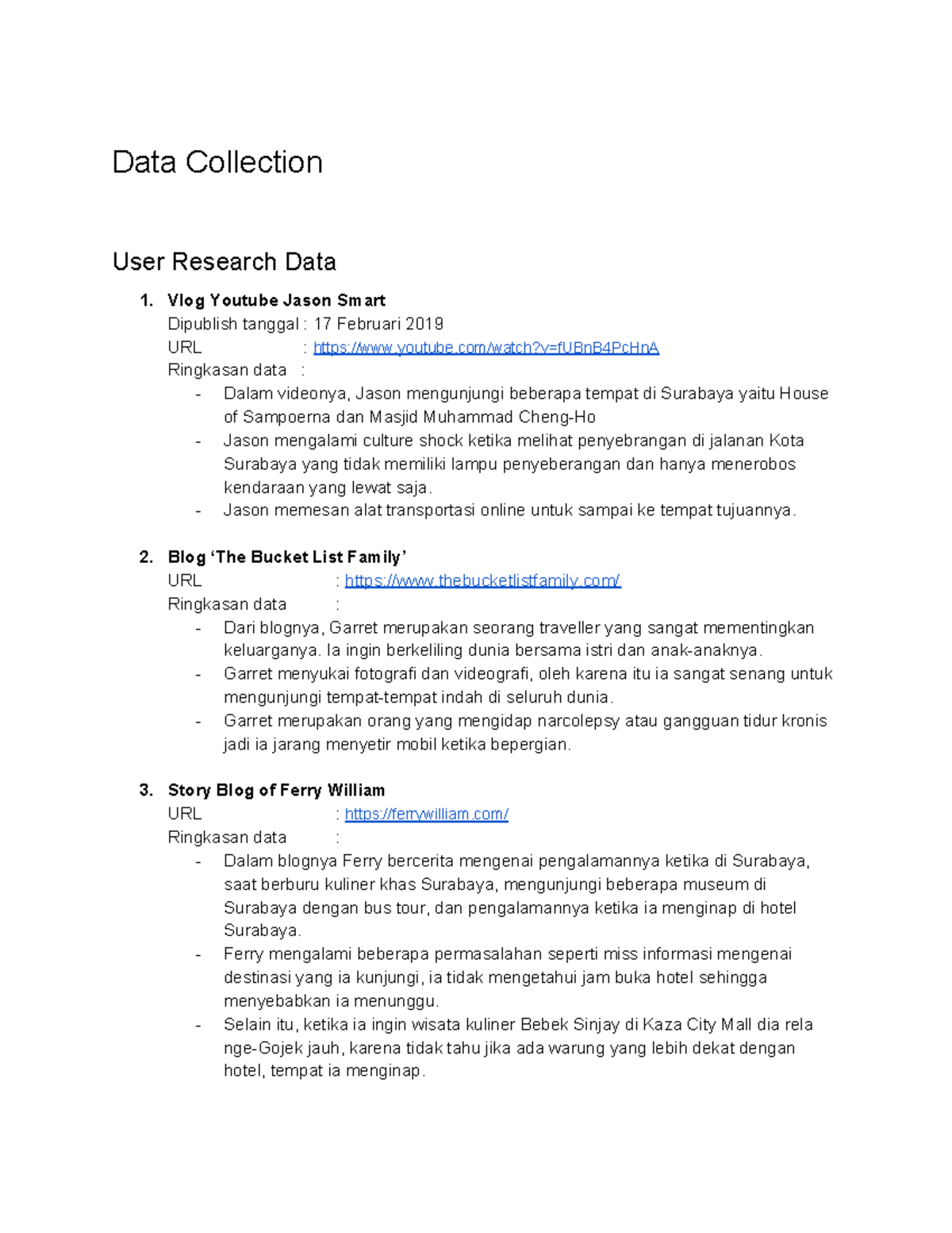 Needfinding - DPP Tugas Pertemuan 9 - Data Collection User Research Data Vlog Youtube Jason ...