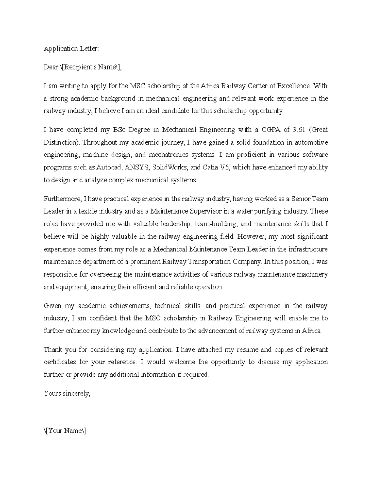 Application Let and motivation letter-WPS Office - Application Letter ...