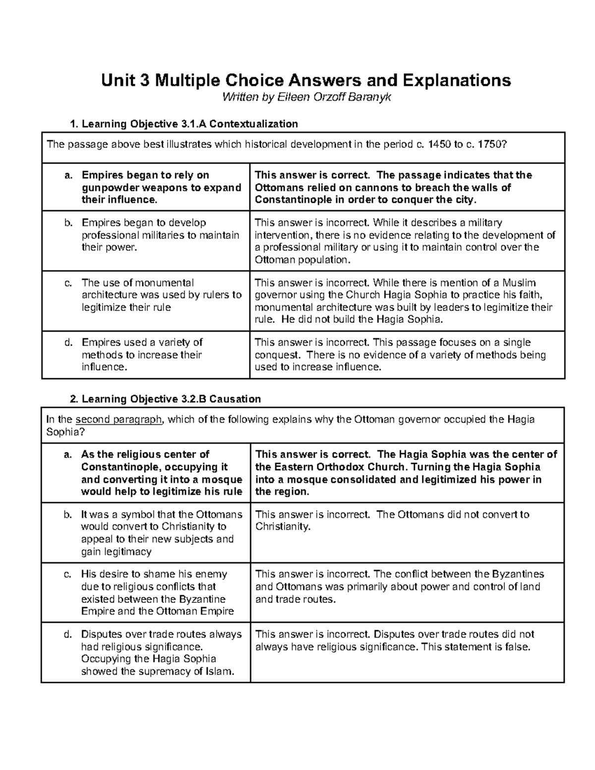 UNIT 3 MCQs - Answers - Corrections - Unit 3 Multiple Choice Answers ...