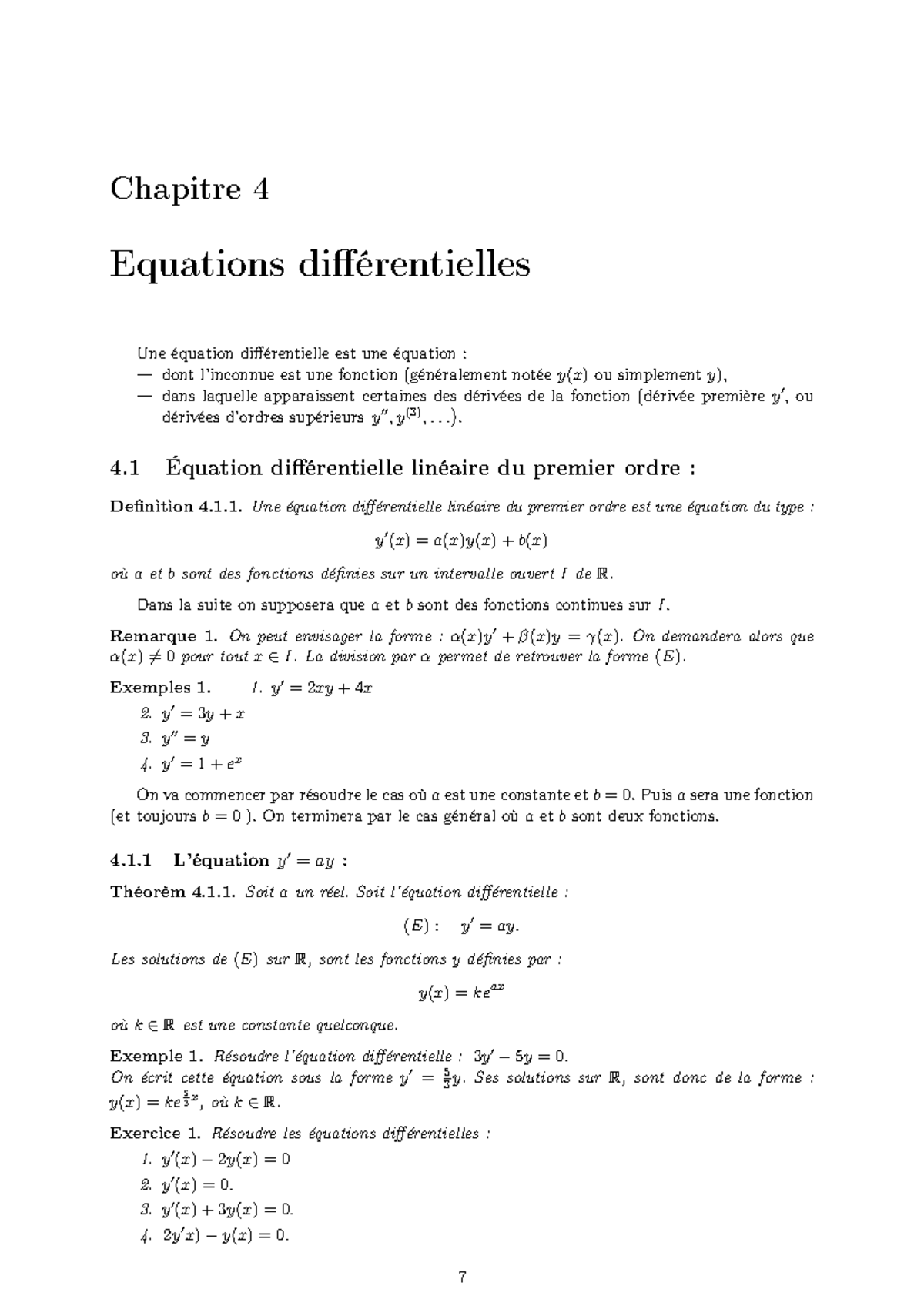 Chap 4 equations differentielles 7 12 - Chapitre 4 Equations ...