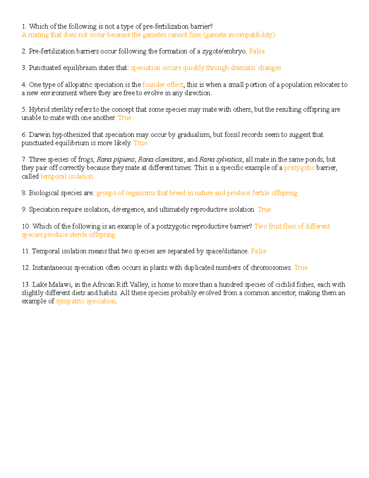 Biology fertility practice questions - Which of the following is not a ...