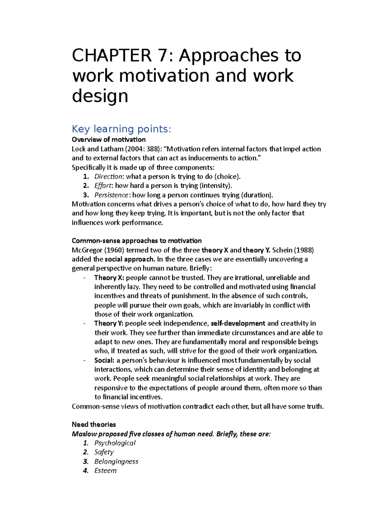 Chapter 7 - Psychology: The Science of Mind and Behaviour - CHAPTER 7 ...