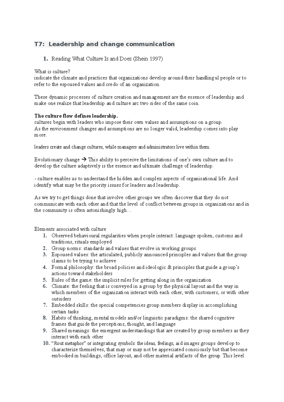 Leadership Theories in Organisations - T7: Leadership and change ...