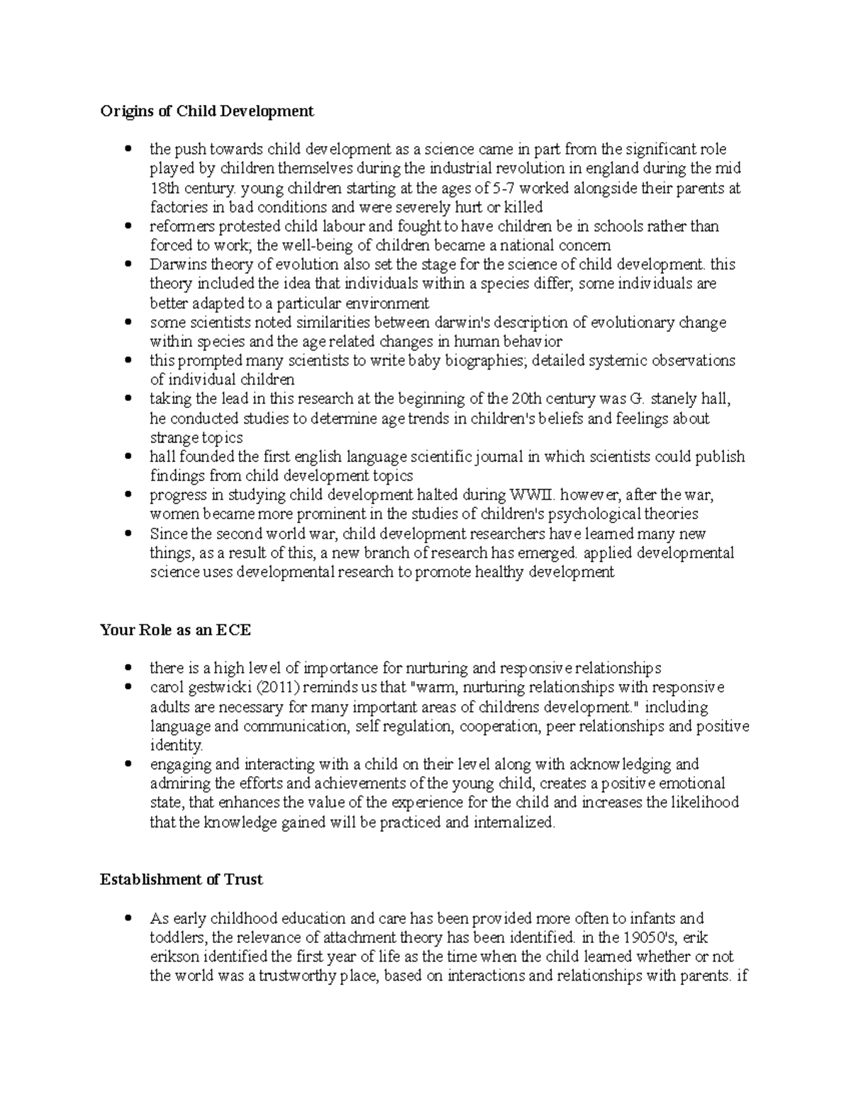 Origins of Child Development - young children starting at the ages of 5 ...