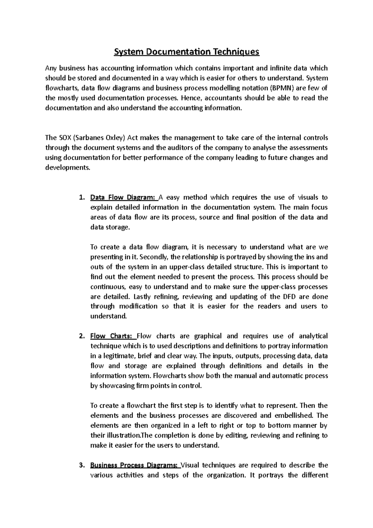 System Documentation Techniques - System flowcharts, data flow diagrams ...