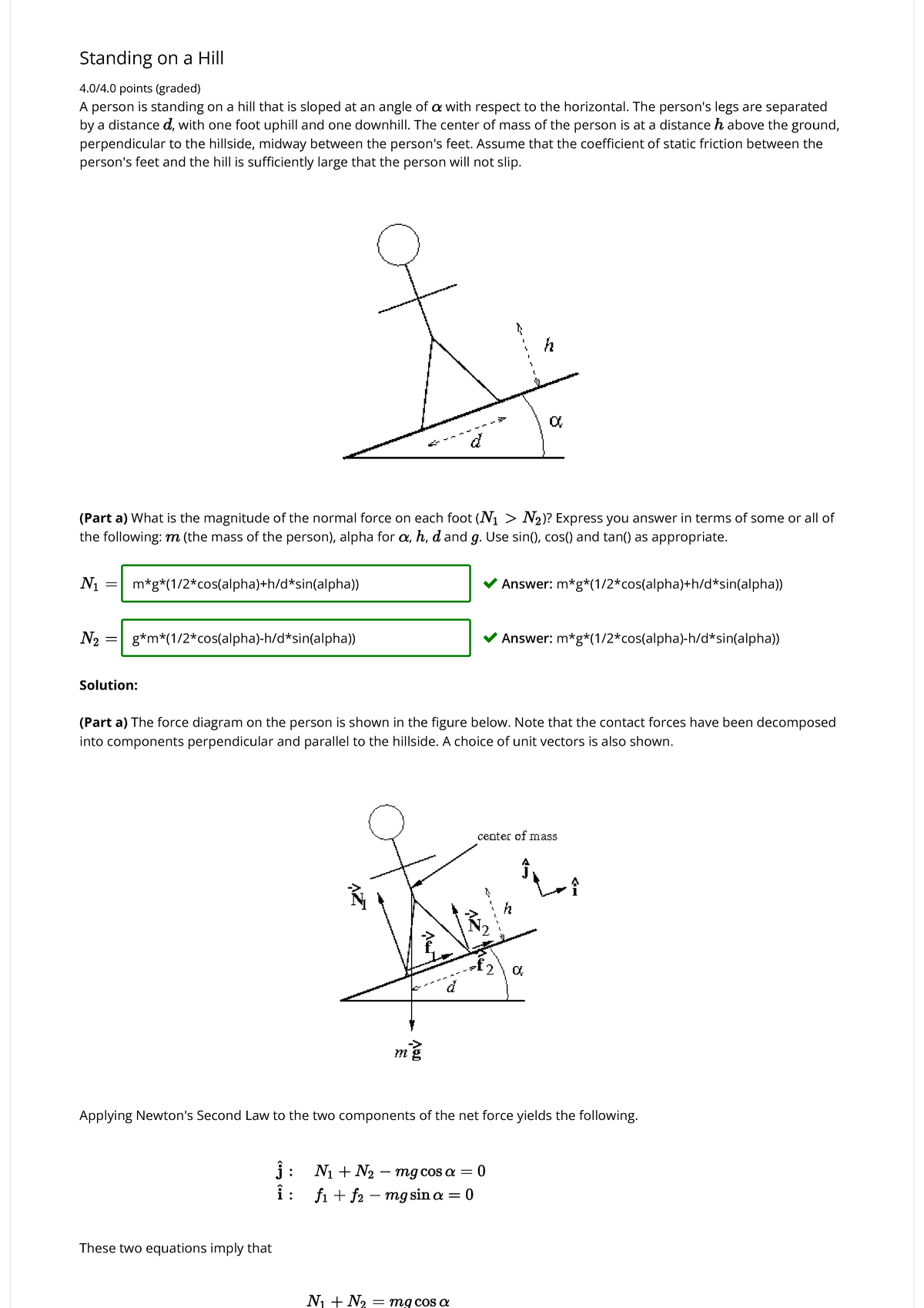 8.01 PSET 7 - Solutions to weekly 8.01 Problem Set (PSET), a Focus on ...