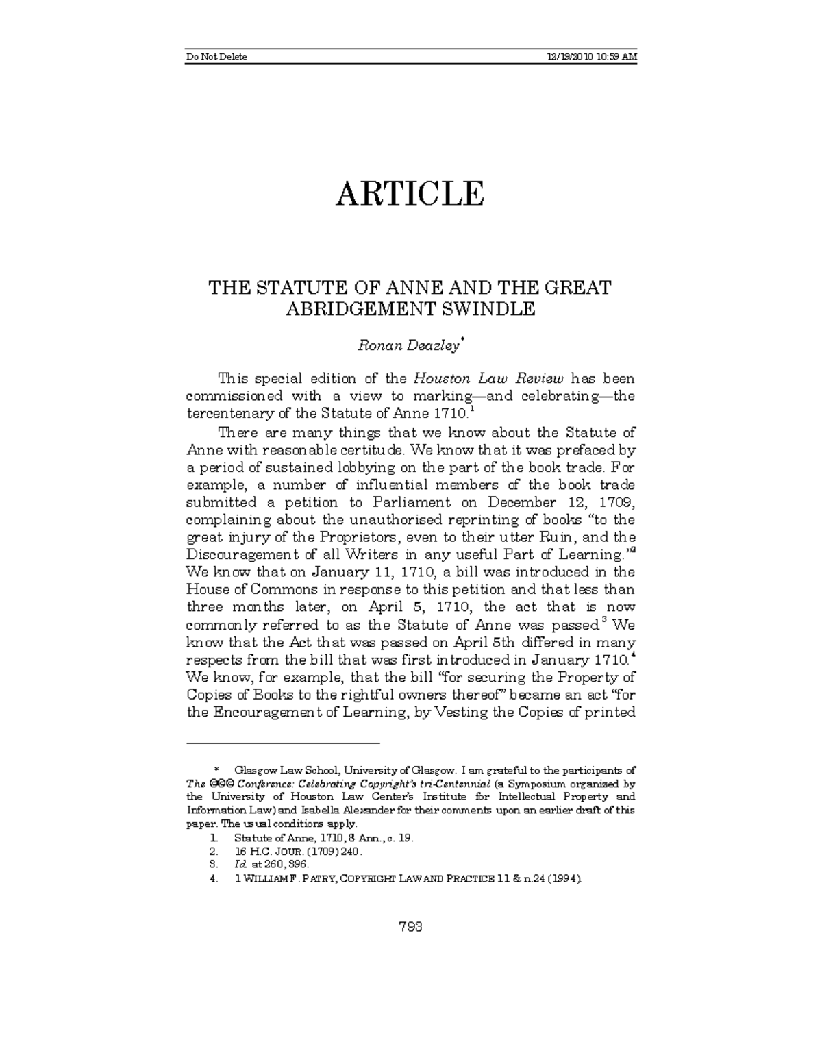 4174 the statute of anne and the great abridgement swindle - 793 ...
