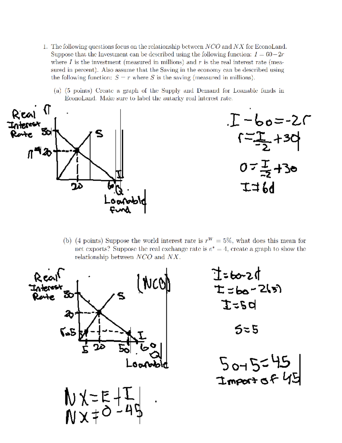 Macro Assignment 4 Final Copy - ECON 102 - Their net exports would be ...