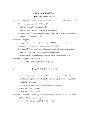 MATH 18 - Row Reduction and Echelon Forms (ladder) - MATH 18 - Studocu