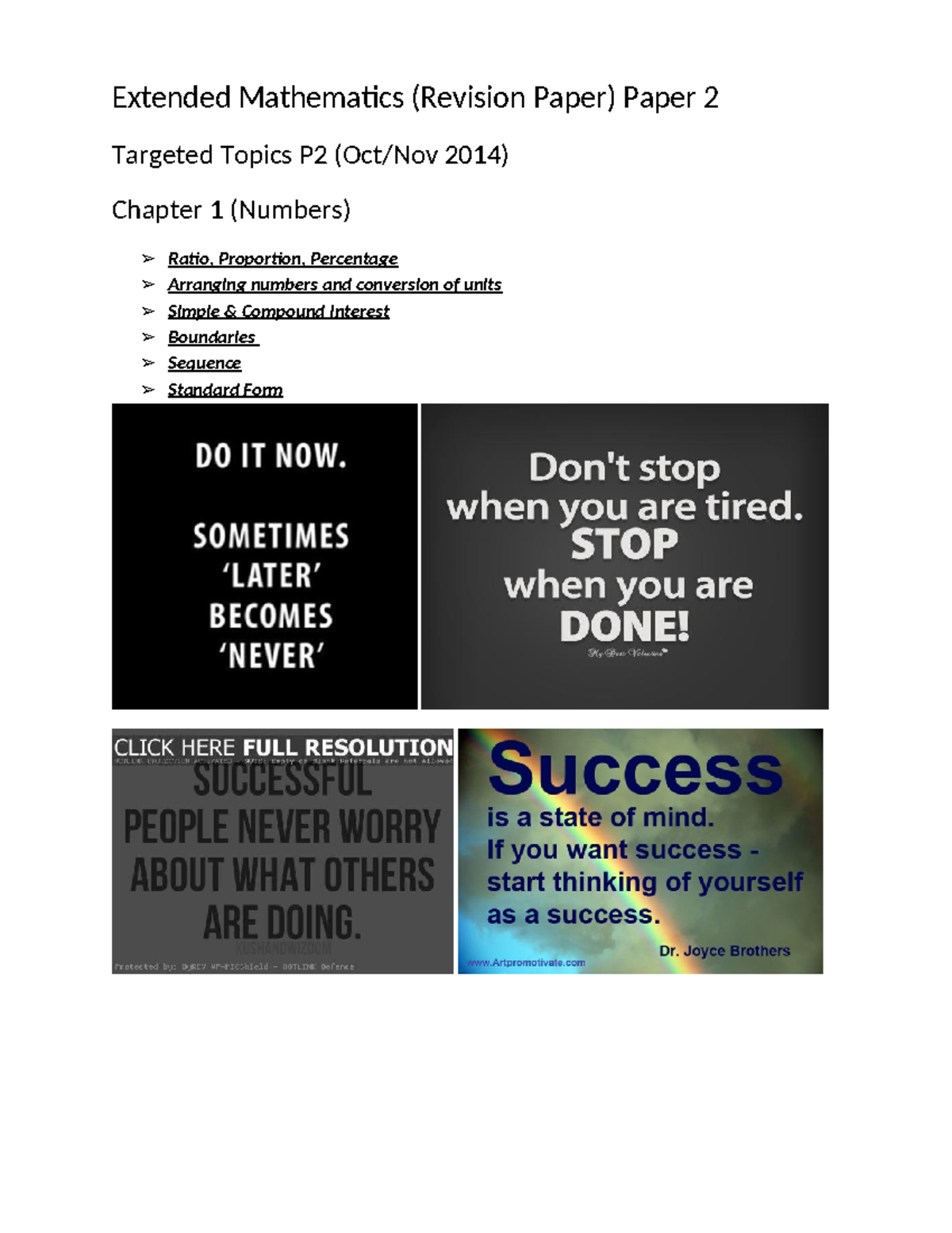 Numbers p2 0580 maths - Catalan - Extended Mathematics (Revision Paper ...