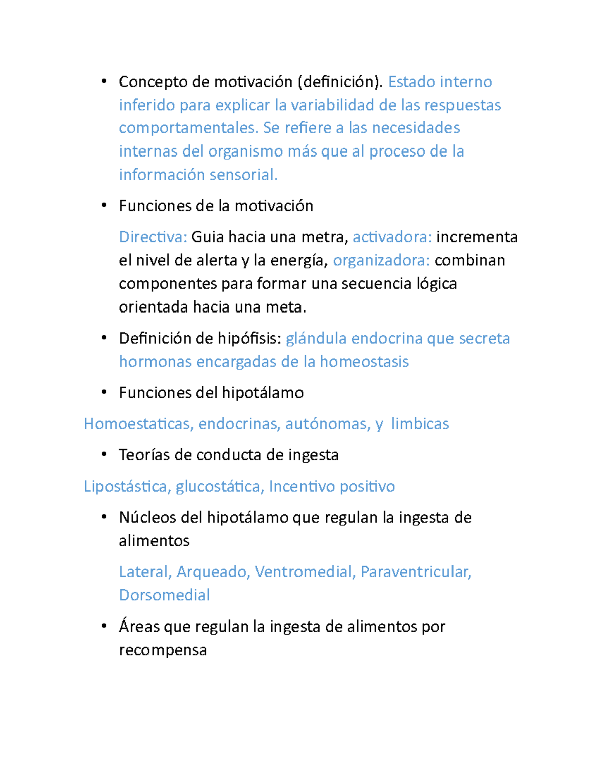 Repaso PMYE - Aaaaaaaah - Concepto de motivación (definición). Estado ...