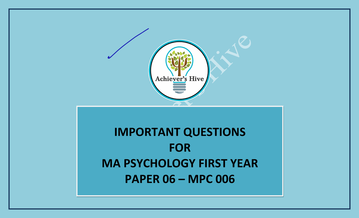 MPC006 Imp Questions 240612 174619 240617 114154 - IMPORTANT QUESTIONS ...