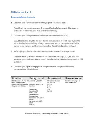 ML1 - Sim lab - Millie Larsen, Part 1 Guided Re 3 lection Questions Opening Questions How did ...