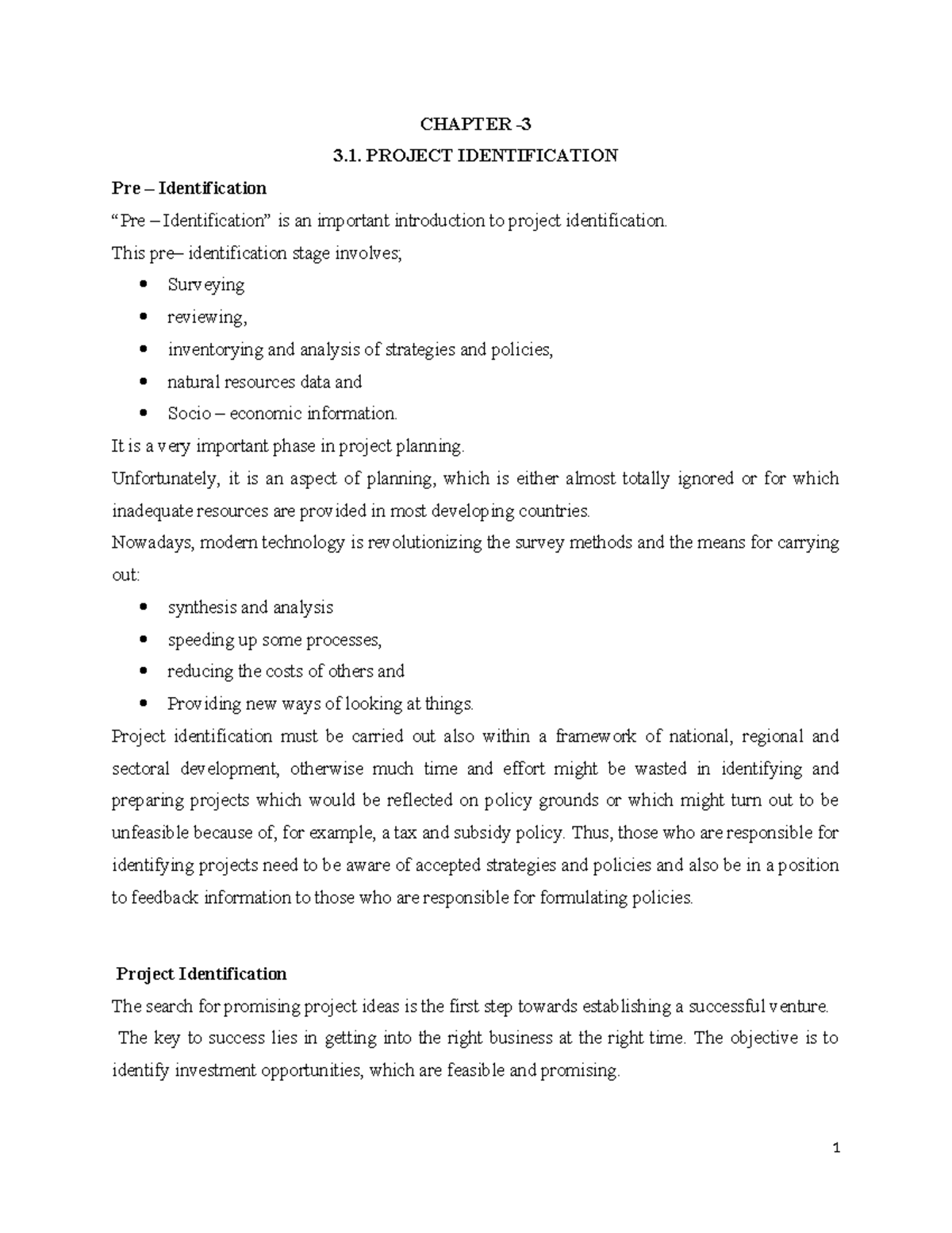 Chapter Three - this material is very crucial for reader - CHAPTER - 3 ...