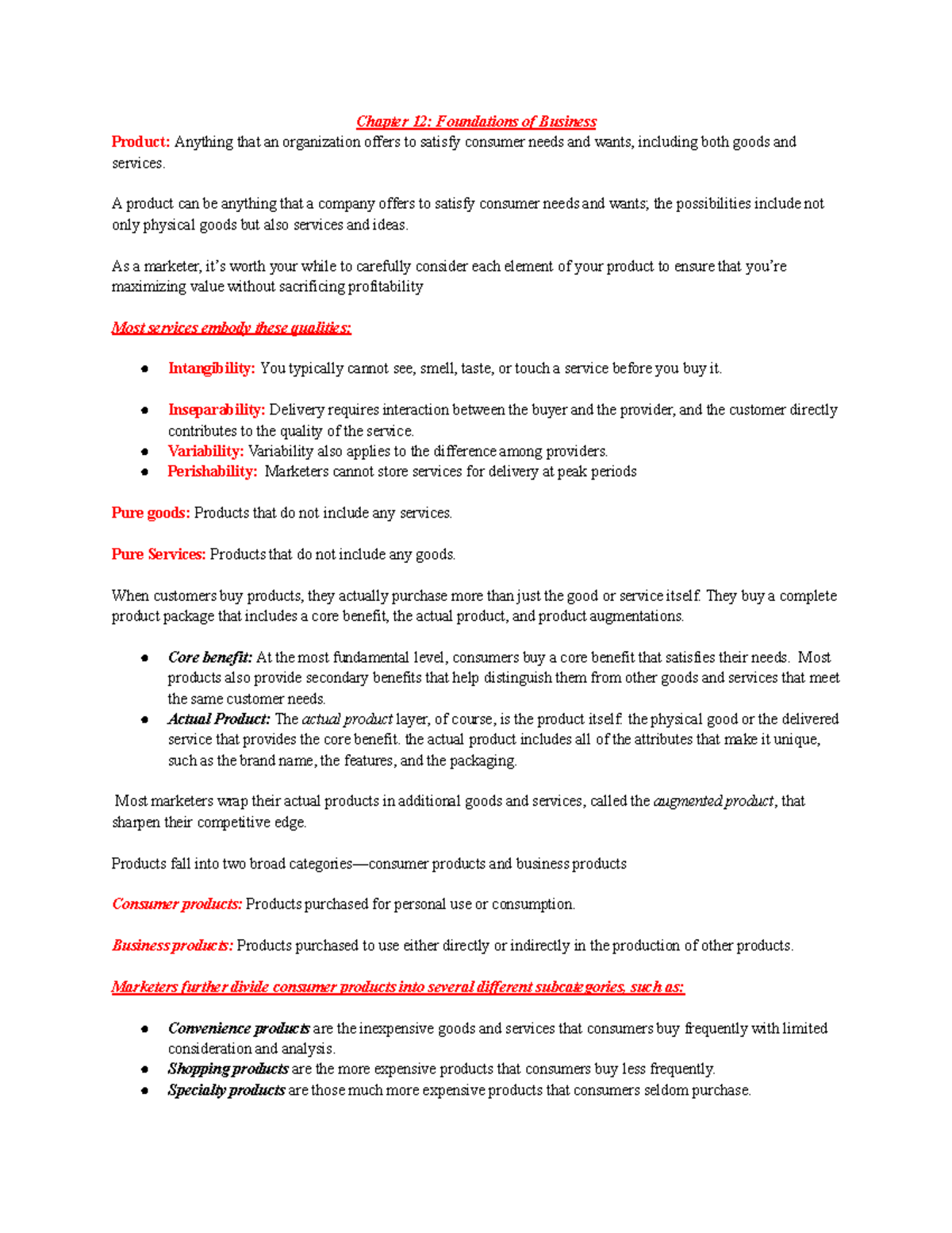 Chapter 12 Foundations of Business - Chapter 12: Foundations of ...