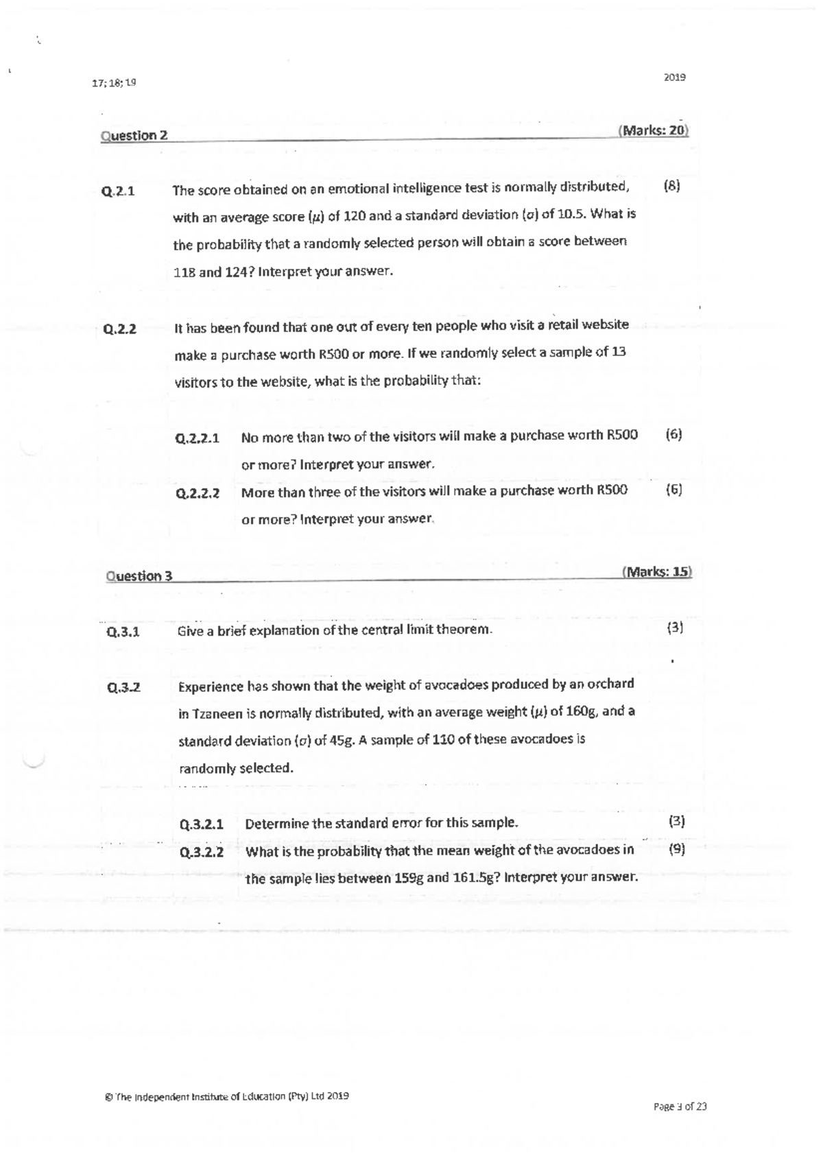 ICE 2 - Practice material as ice - 19 2019 Question 2 (Marks: 20) Q.2 ...