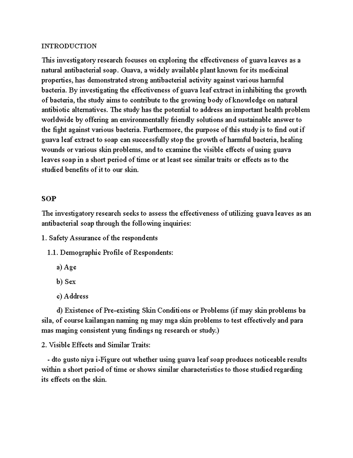 Script iii - not available - INTRODUCTION This investigatory research focuses on exploring the ...