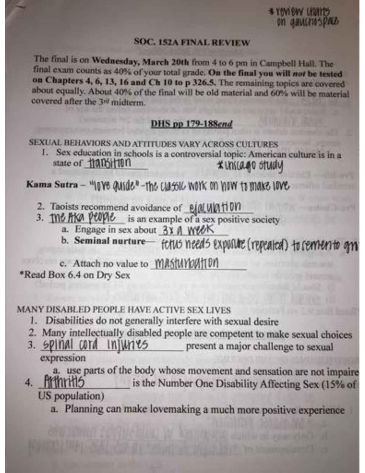 Soc 152A Midterm Study Guide - Soc 152A - Studocu