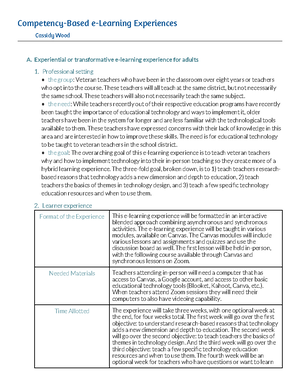 D297 Course Notes Section 3 + 4 - D297- Designing E-Learning ...