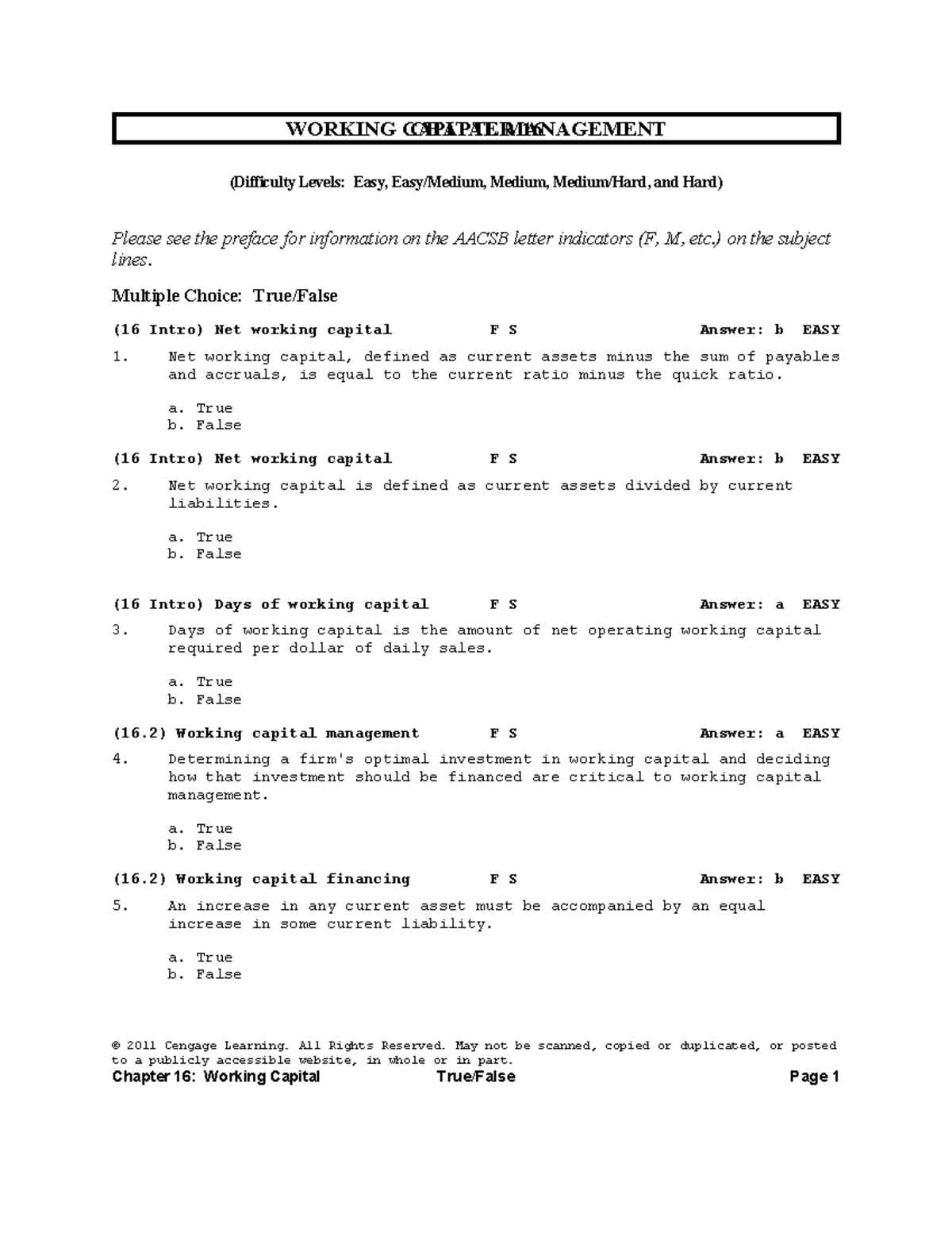 Ch16-test-bank-4-4-10-working-capital-management compress - (Difficulty ...