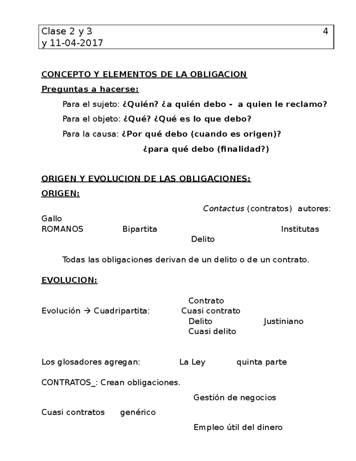 Clase 2 y 3 - Clase 2 y 3 4 y 11-04- CONCEPTO Y ELEMENTOS DE LA ...