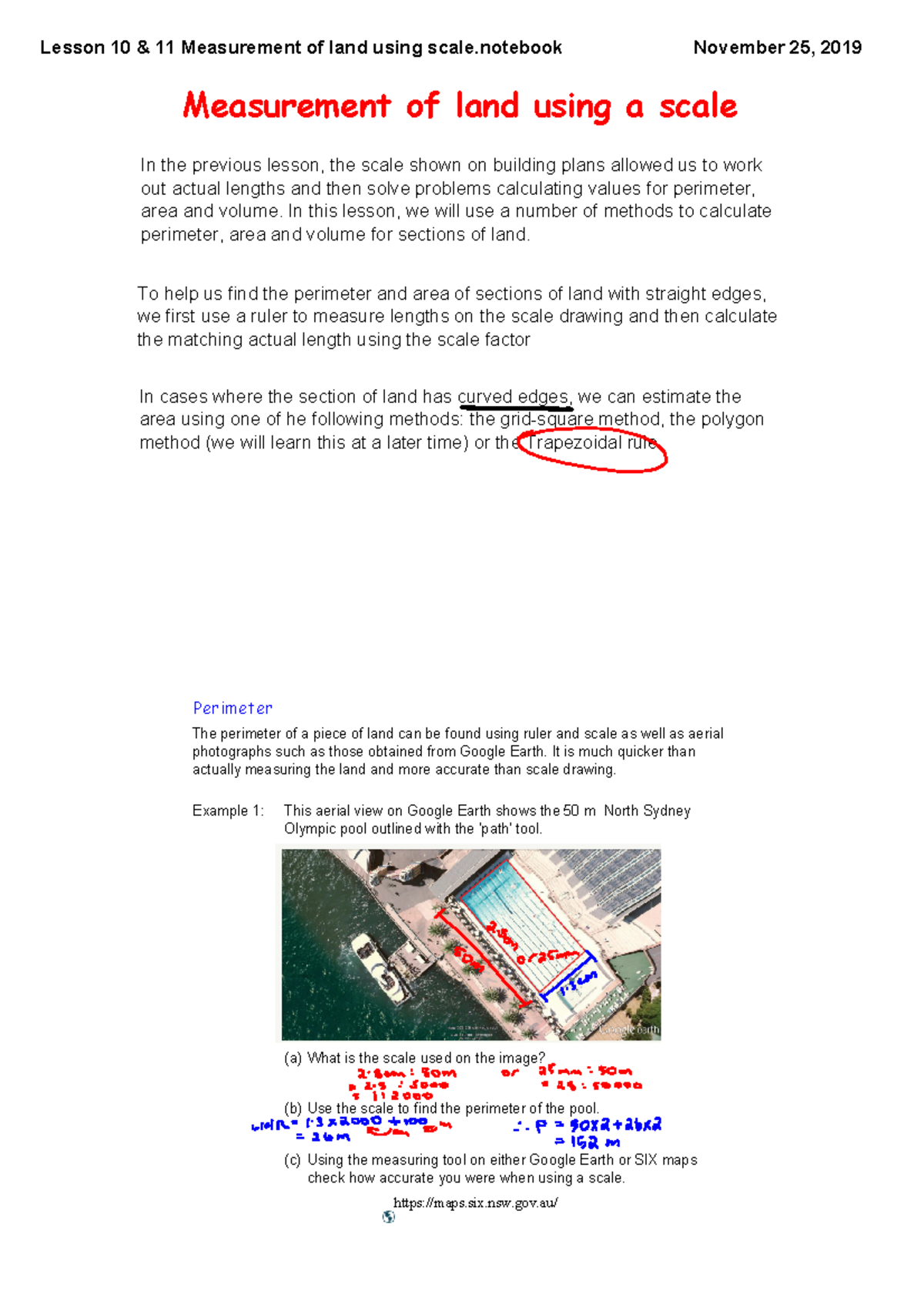 L10 & 11 Measurement of land using scale - Measurement of land using a ...