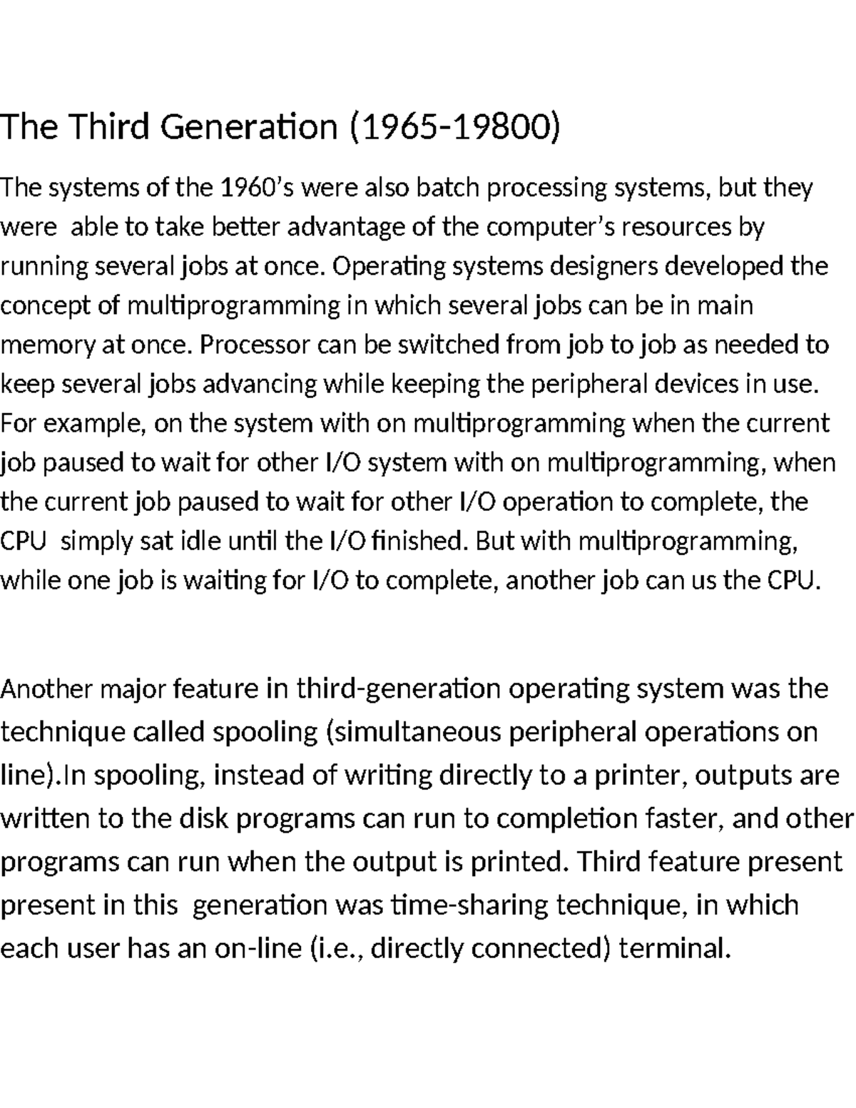 The Third Generation - 5ry - The Third Generation (1965-19800) The ...
