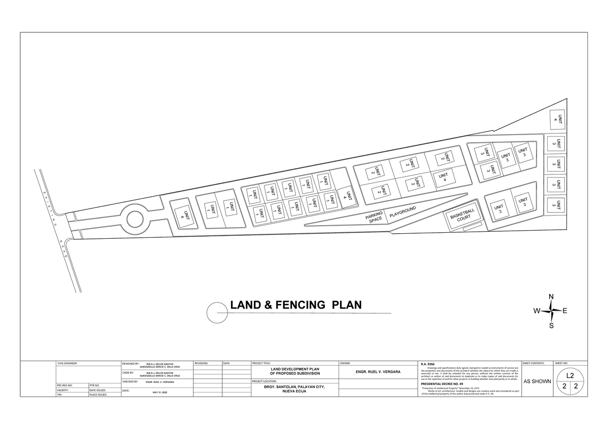 LAND Fencing PLAN - Sample coursework for Quantity Surveying - UNIT 4 ...