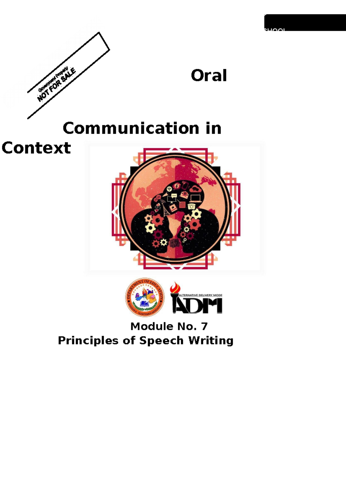 Oralcom Quarter 2 Week 7-8 - SENIOR HIGH SCHOOL Oral Communication in ...