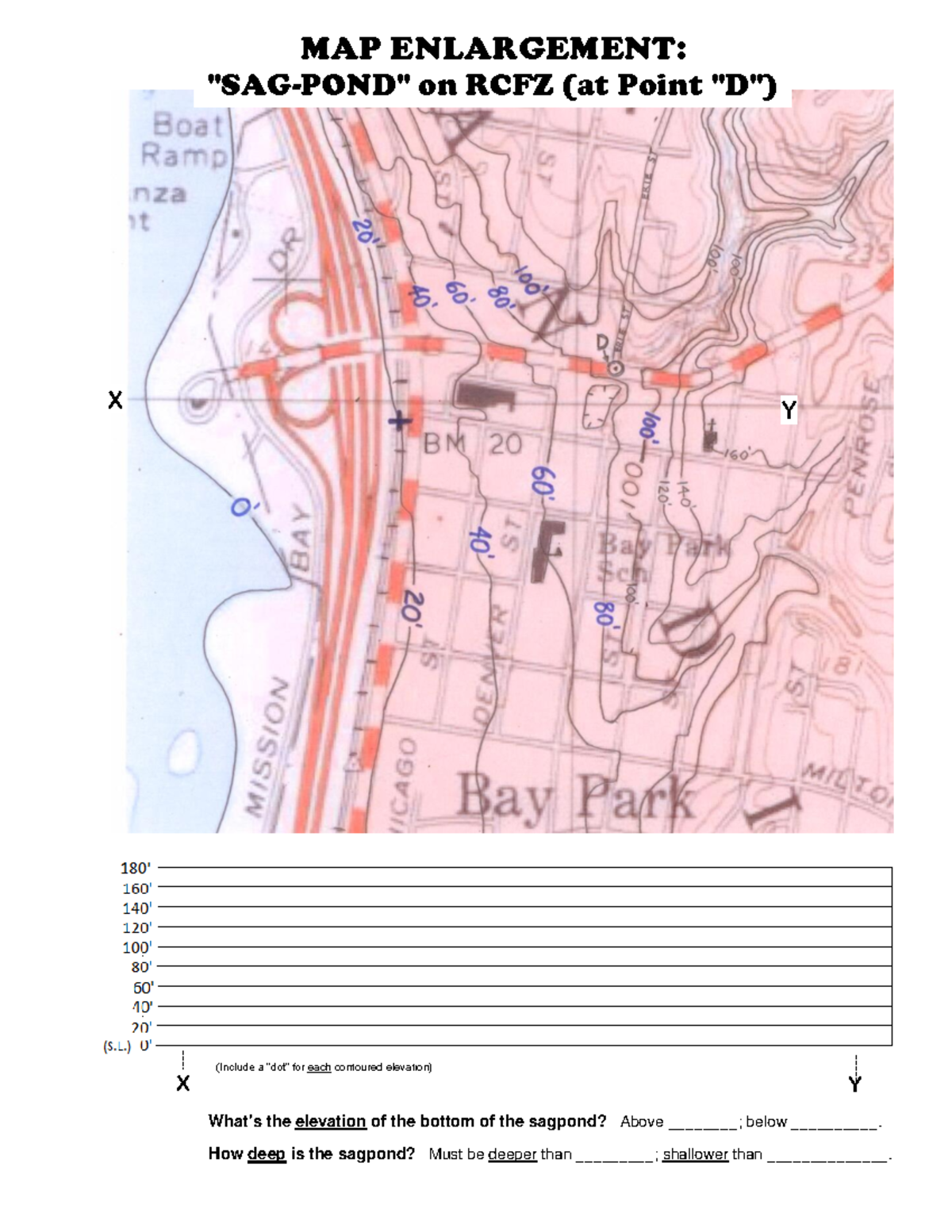 Handout - MAP Enlargement of Sagpond on RCFZ-2 - Geology - X Y What's ...