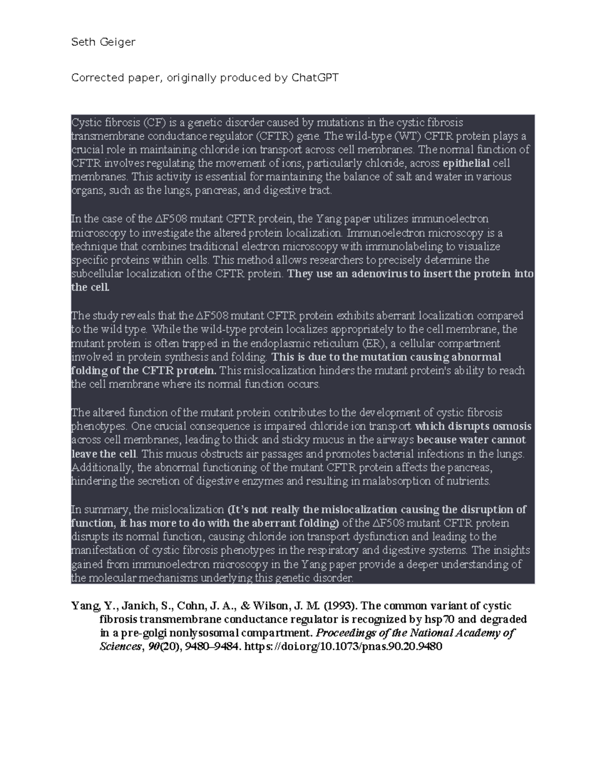 Corrected paper - Seth Geiger Corrected paper, originally produced by ...