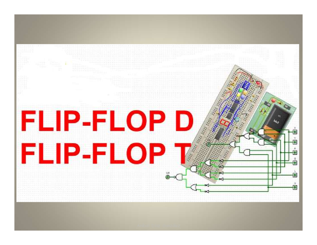 FLIP FLOP ppt - tipos de ff - electronica analoga y digital - Studocu