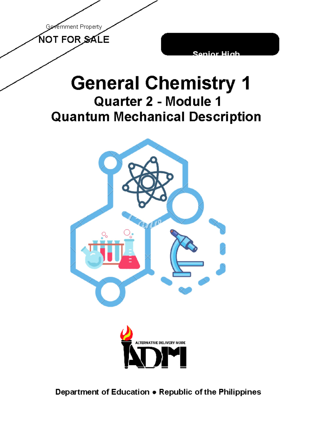 General Chemistry 1 Q2 Module-1 Quantum Mechanical - NOT General ...