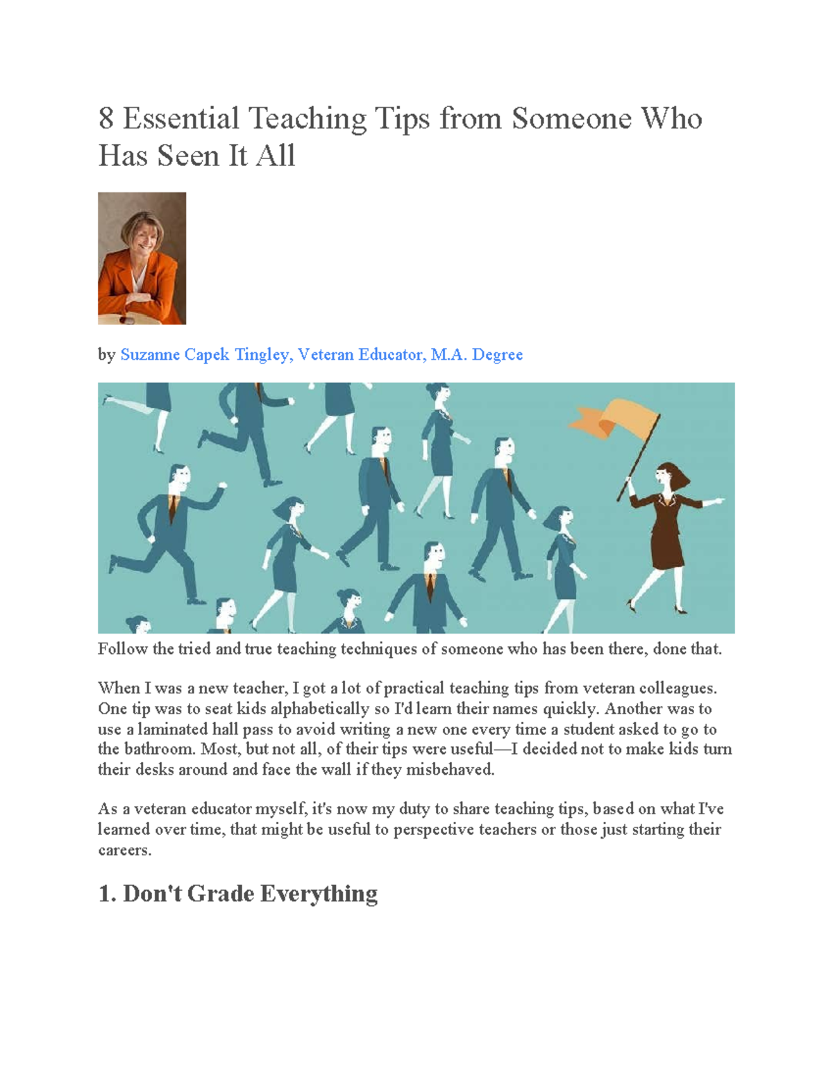 8 Essential Teaching Tips from Someone Who Has Seen It All - Degree ...