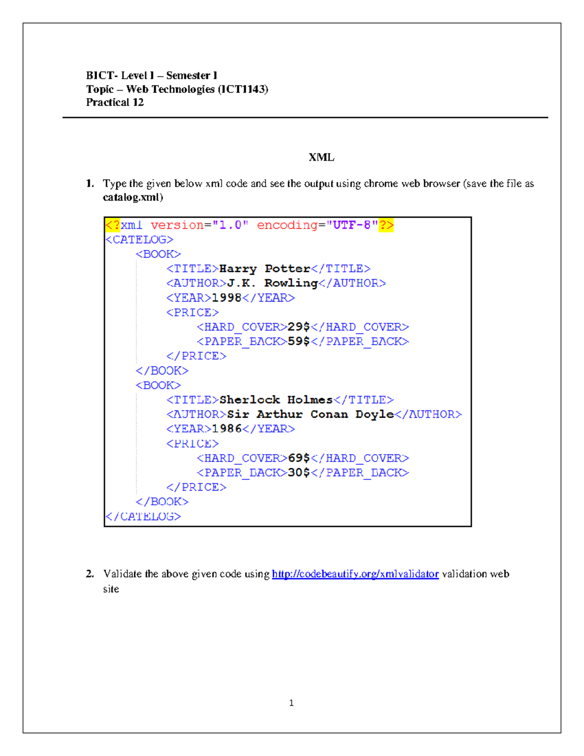 Practical 12 pc application level 1 - PC application - Studocu